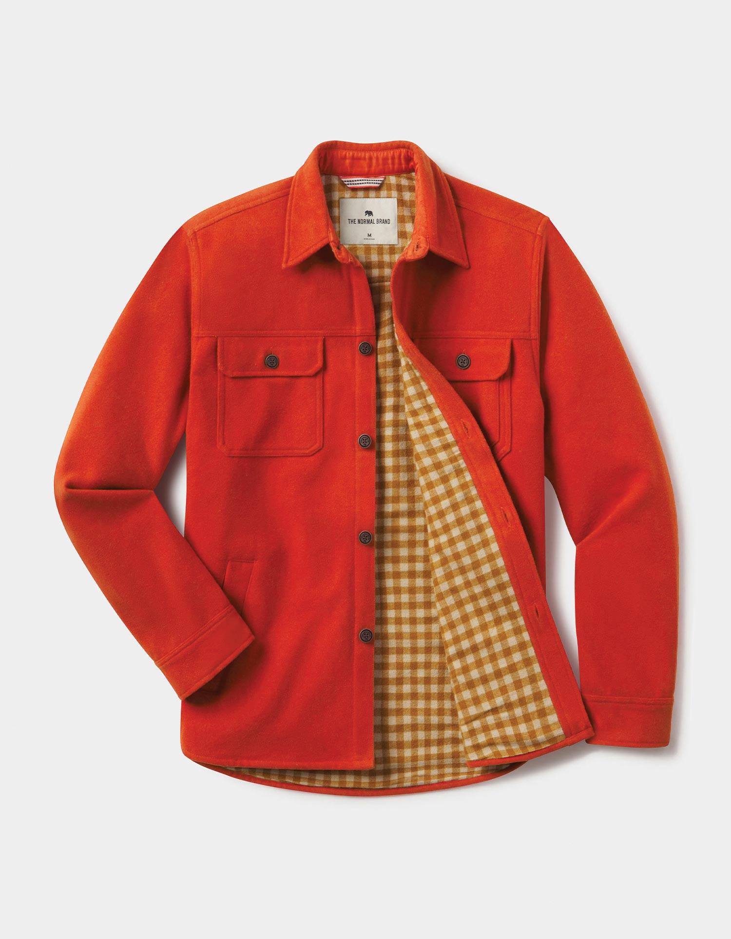 Brightside Flannel Lined Workwear Jacket in Flame – The Normal Brand