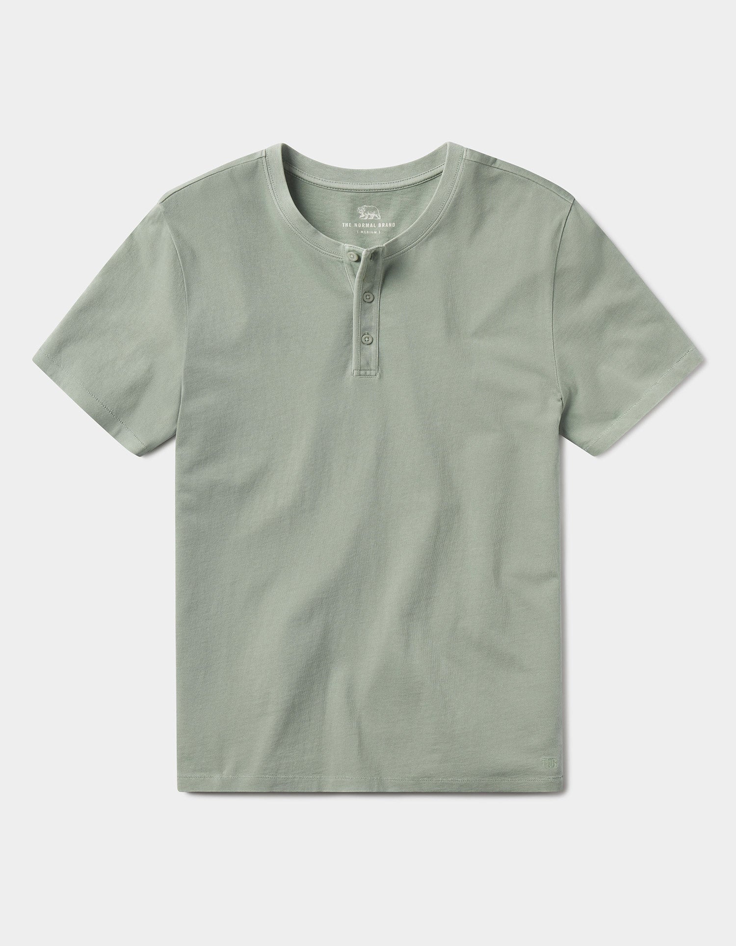 Normal Jersey Henley in Juniper – The Normal Brand