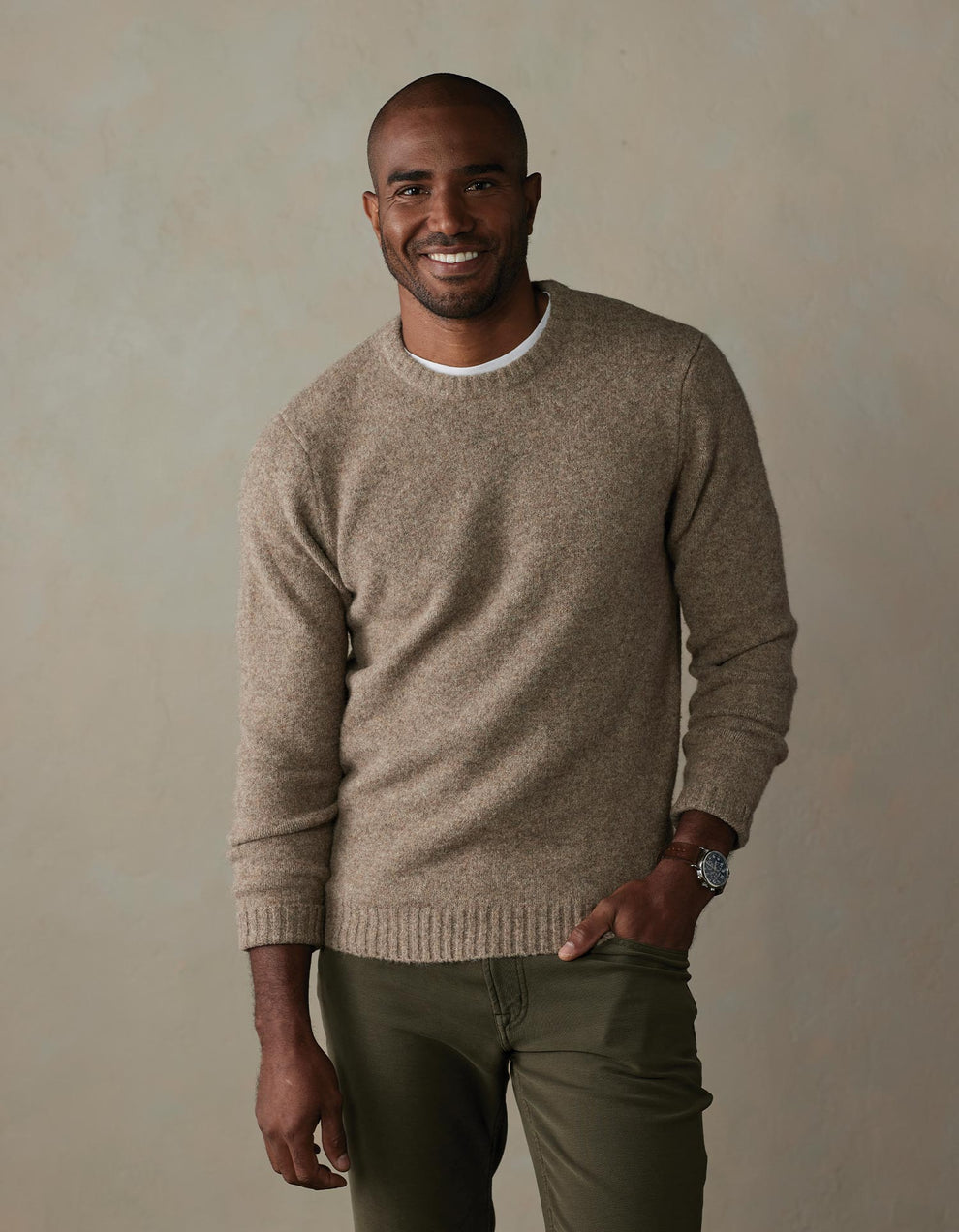 Homebound Crewneck Sweater in Toasted Chestnut – The Normal Brand