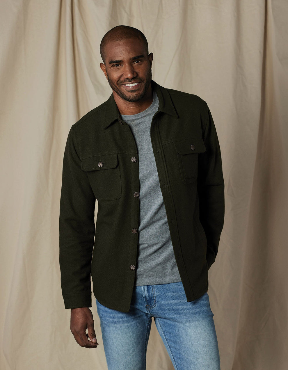 Brightside Flannel Lined Workwear Jacket in Green – The Normal Brand