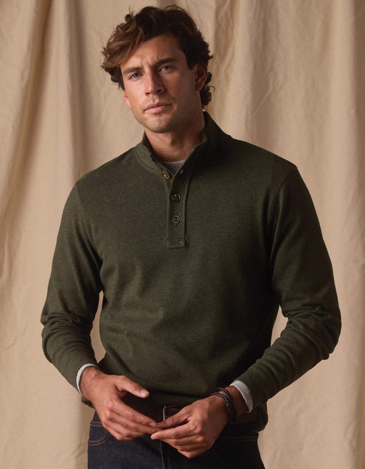 Puremeso Button Popover in Olive – The Normal Brand