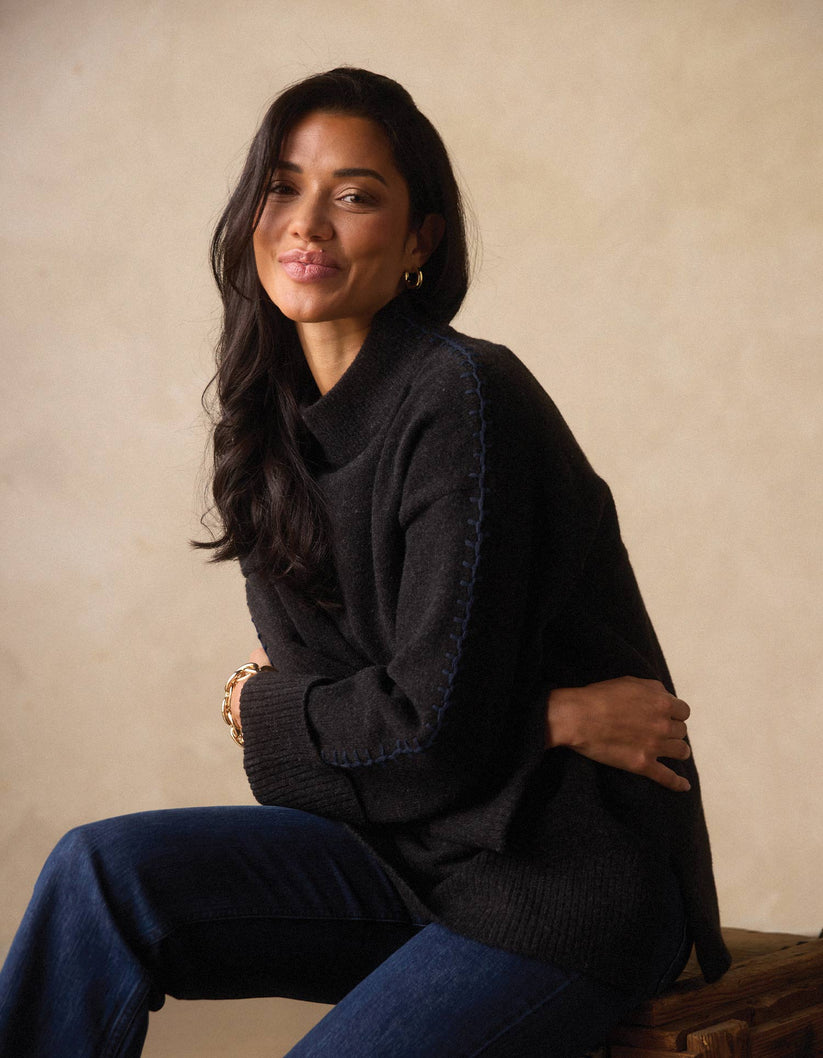 Craft Stitch Sweater in Black – The Normal Brand