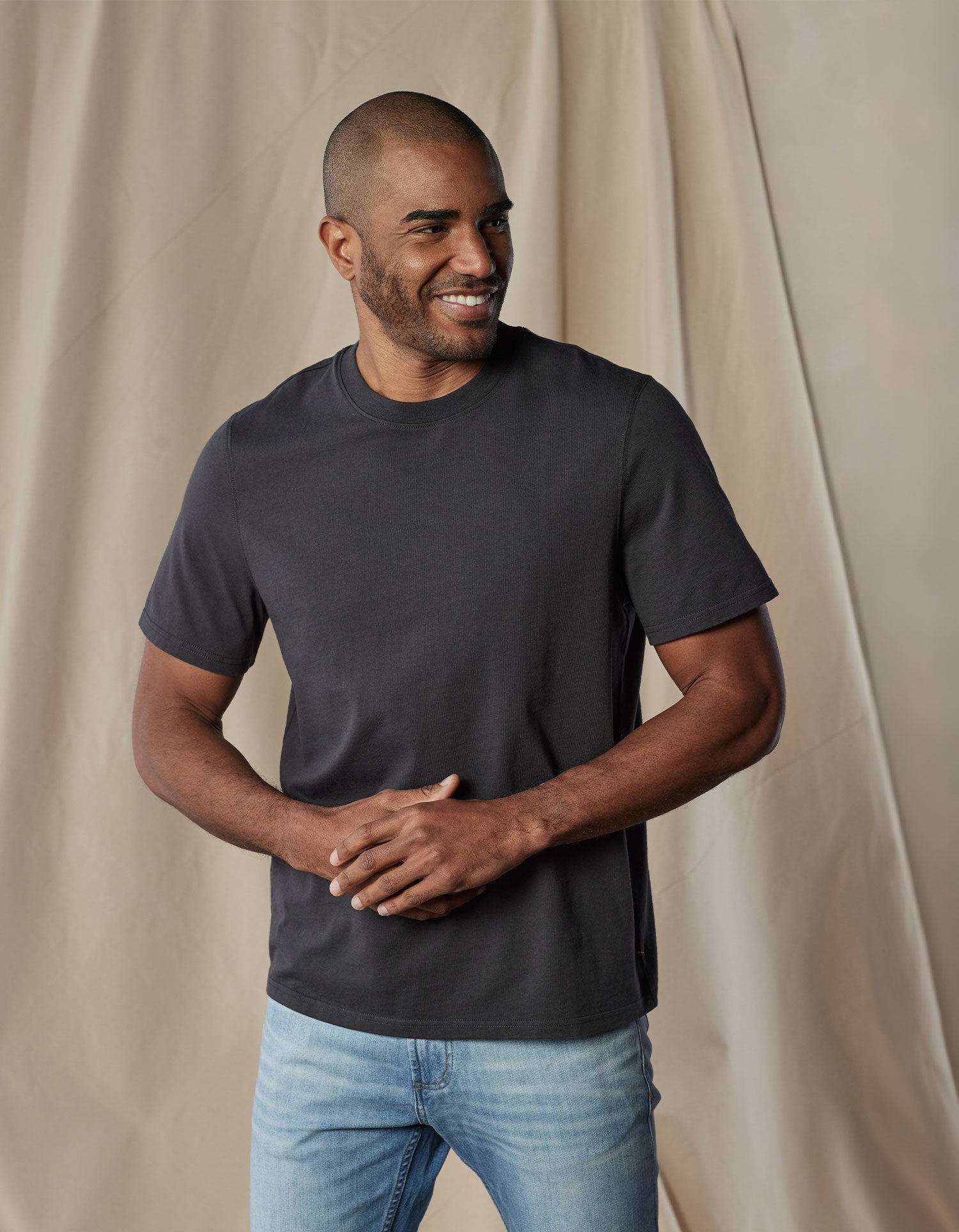 Lennox Jersey Relaxed Tee in Phantom – The Normal Brand