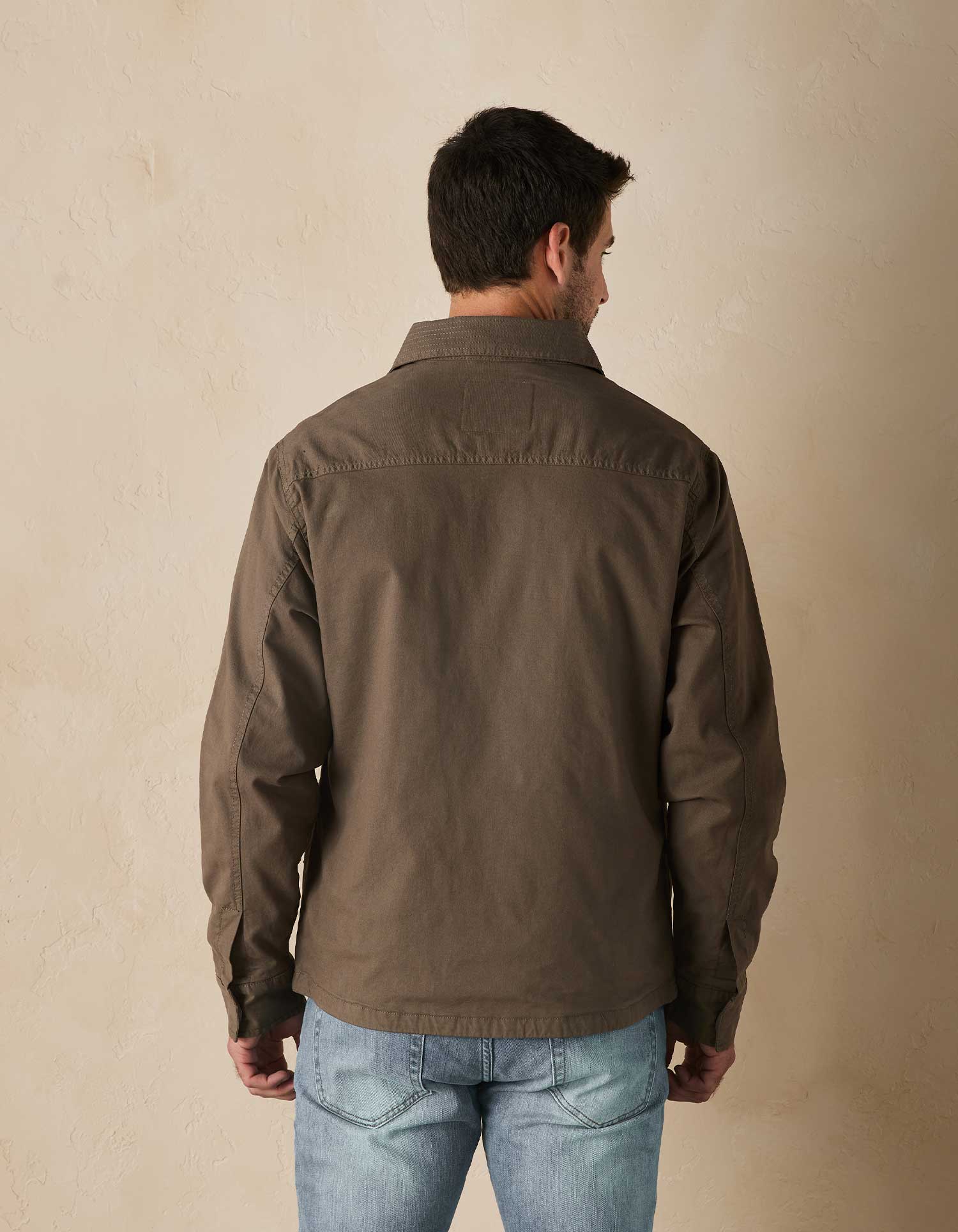 James Canvas Military Jacket in Taupe – The Normal Brand