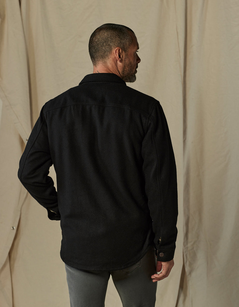 Brightside Flannel Lined Workwear Jacket in Black – The Normal Brand