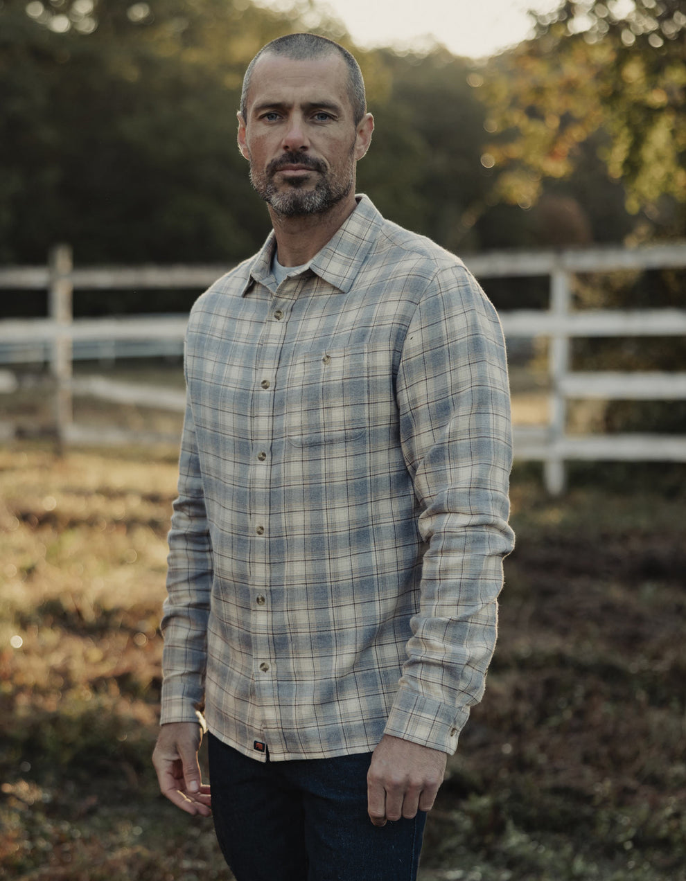 Hudson Double Brushed Flannel in Cream Plaid – The Normal Brand