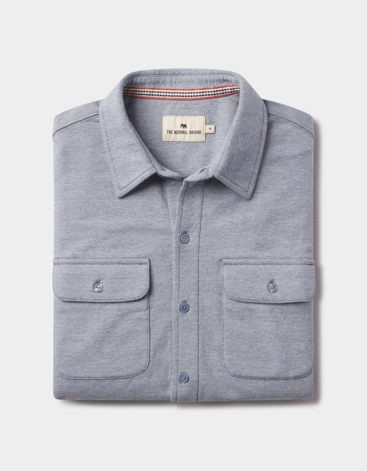 Textured Knit Shirt in Vintage Blue – The Normal Brand