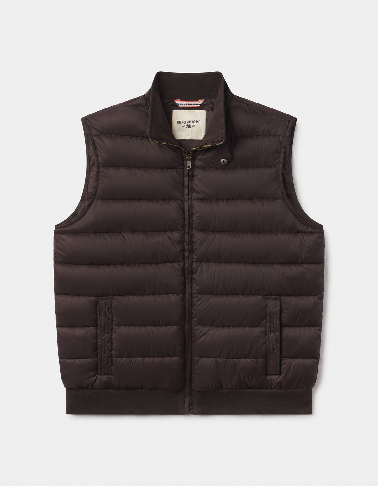 Sportivo Quilted Vest in Dark Brown – The Normal Brand