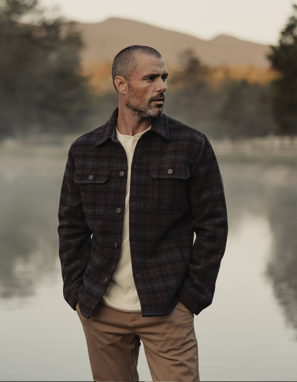 Brightside Flannel Lined Workwear Jacket in Brown Plaid – The Normal Brand