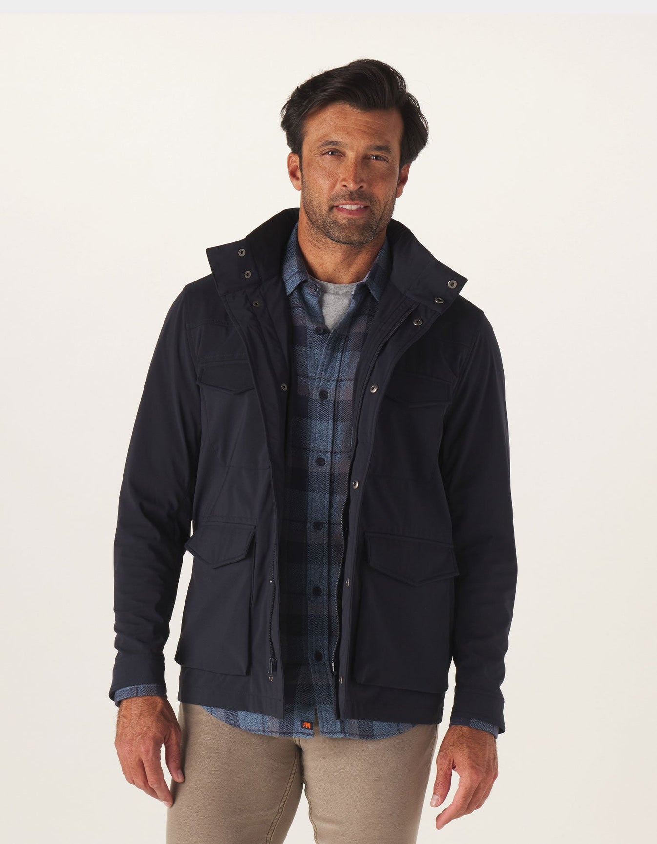 Bonded Shell Jacket in Navy – The Normal Brand